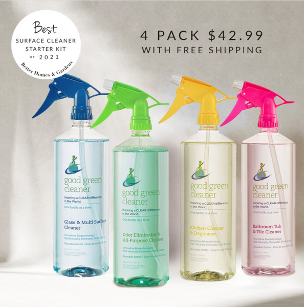 Award Winning Four Pack – good green cleaner
